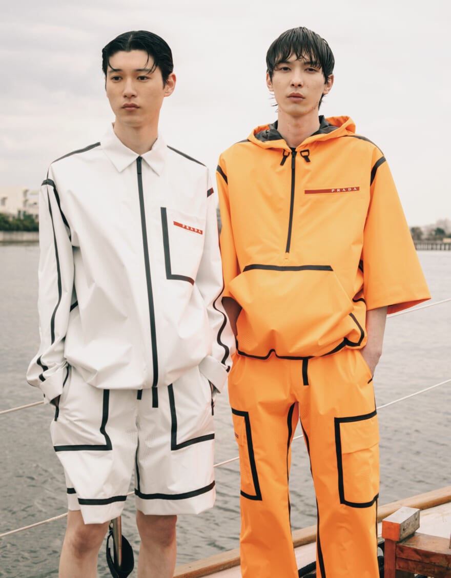 【差がつくプラダ】注目はスポーツライン「プラダ リネア・ロッサ」。セットアップの素材感は唯一無二 メンズノンノウェブ | MEN'S NON-NO WEB